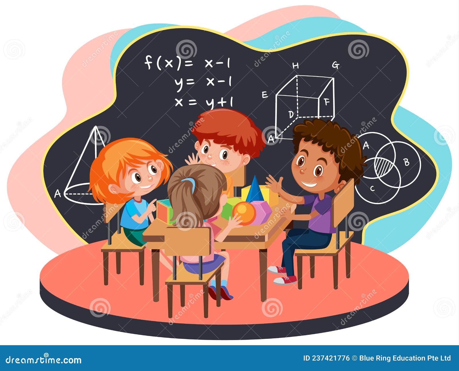 Learning Math, Cdr Vector | CartoonDealer.com #20795371