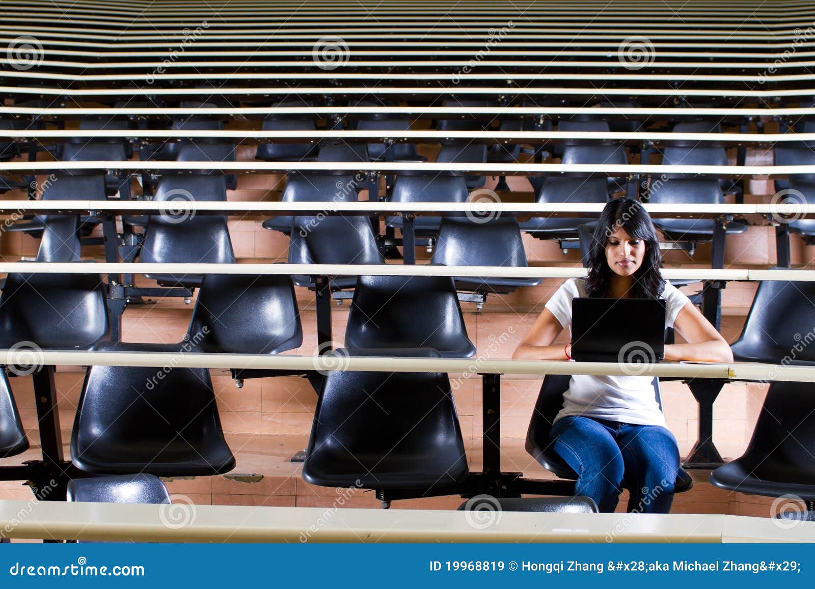Student in lecture hall stock image. Image of eastern - 19968819