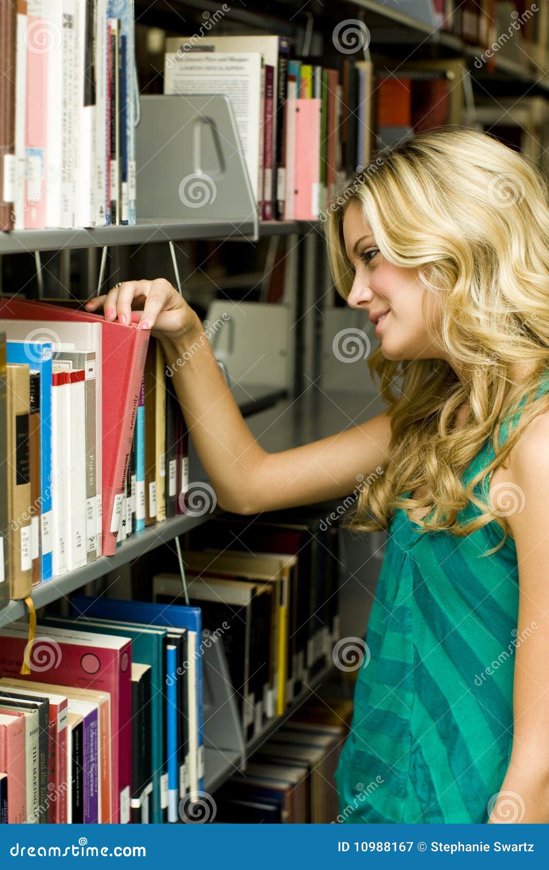 Student in library stock image. Image of modern, knowledge - 10988167