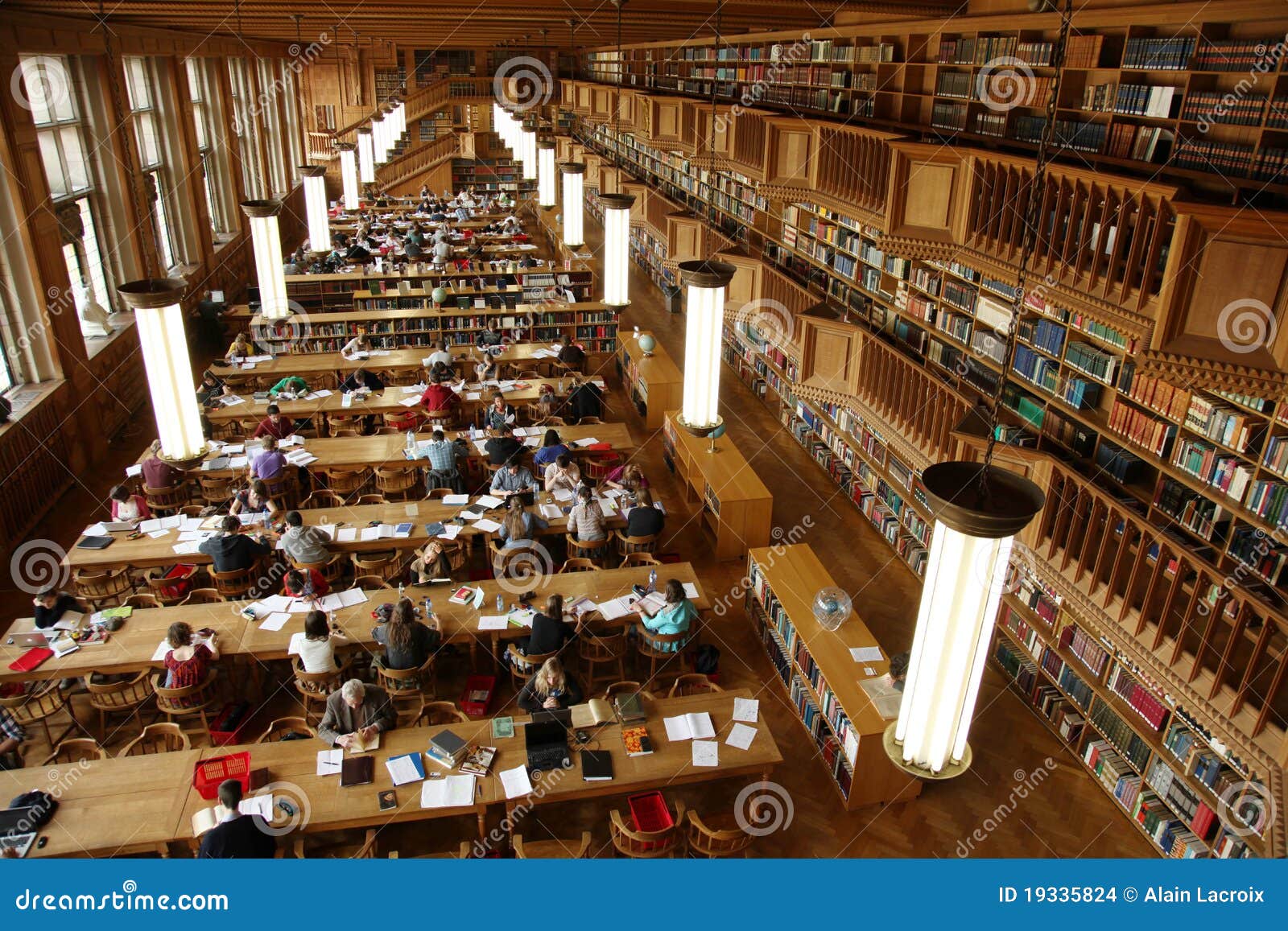 Student Library Editorial Stock Image - Image: 19335824