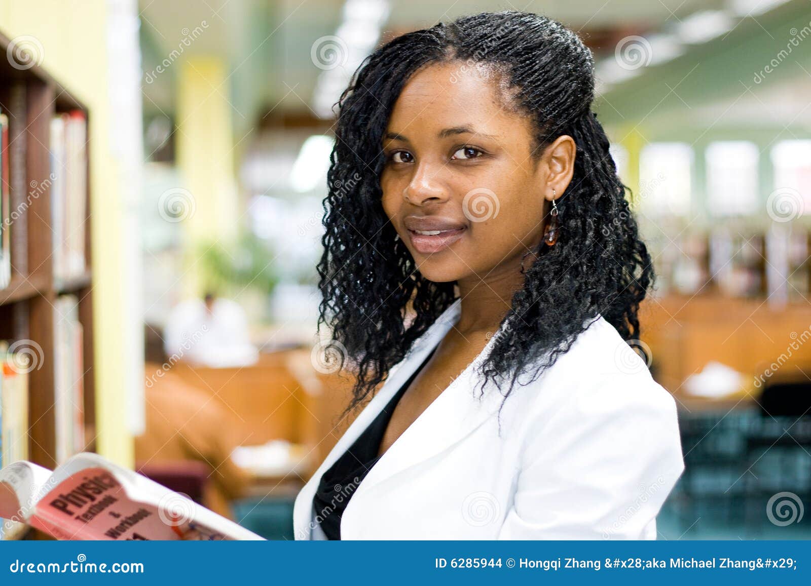 Student in library stock photo. Image of examination, girl - 6285944