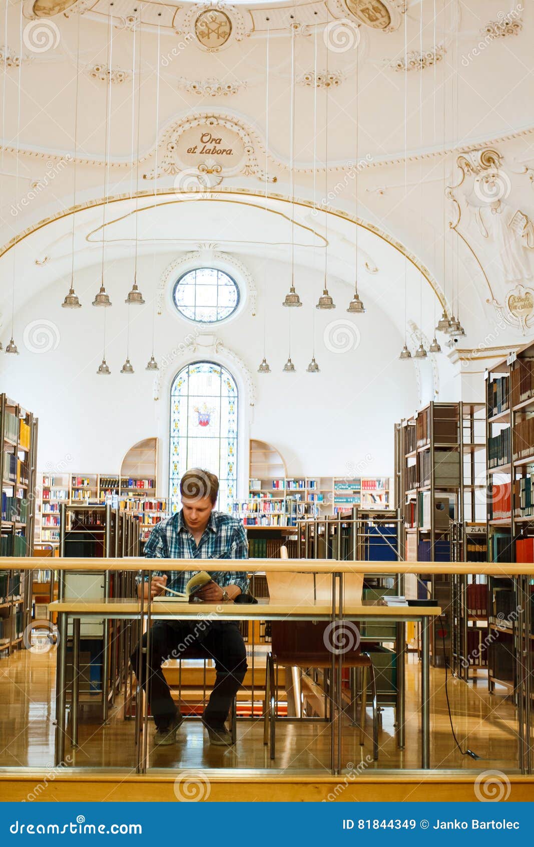 Student in the library editorial stock image. Image of chairs - 81844349