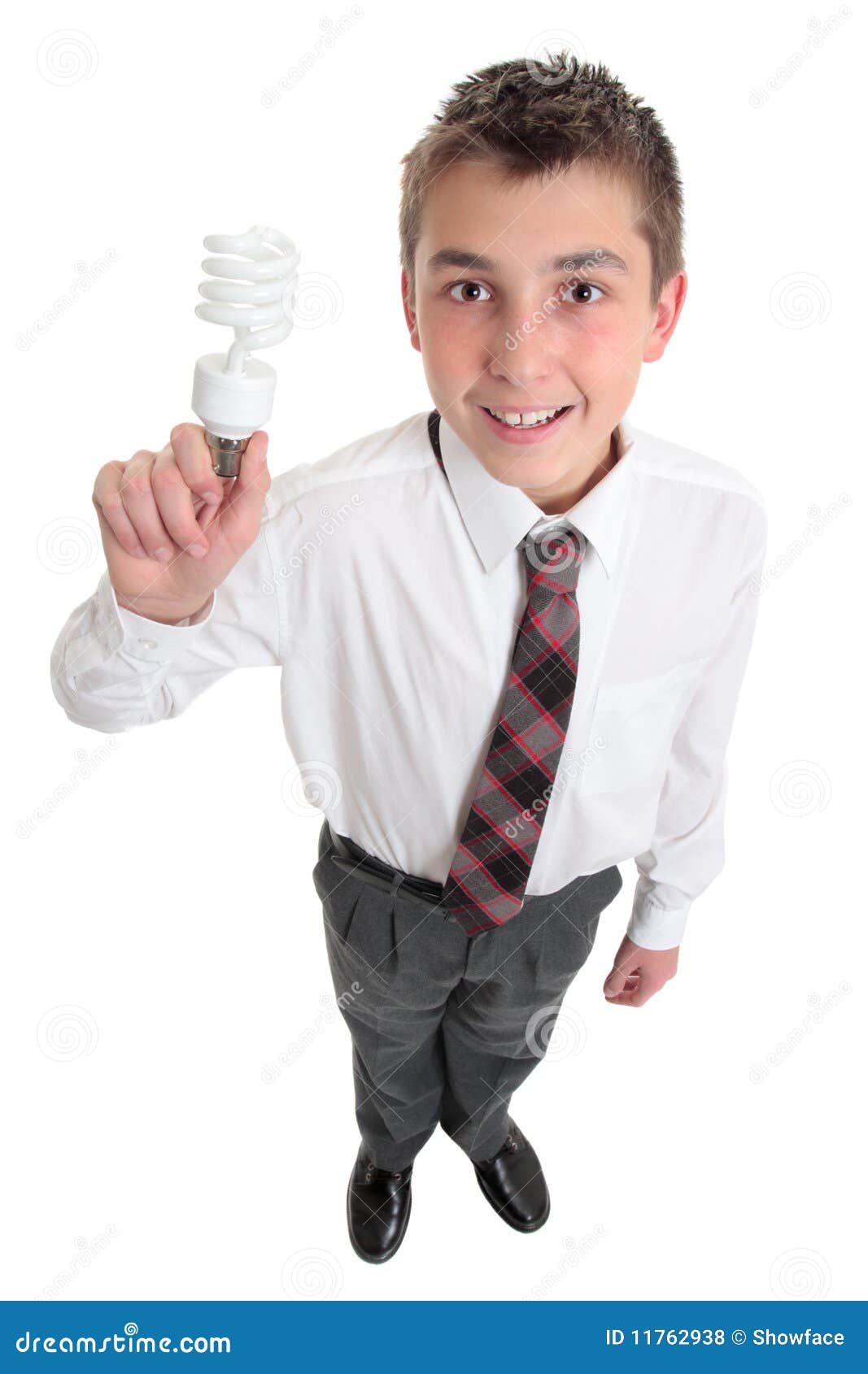 Student with Light Bulb Ideas or Environment Stock Photo - Image of ...