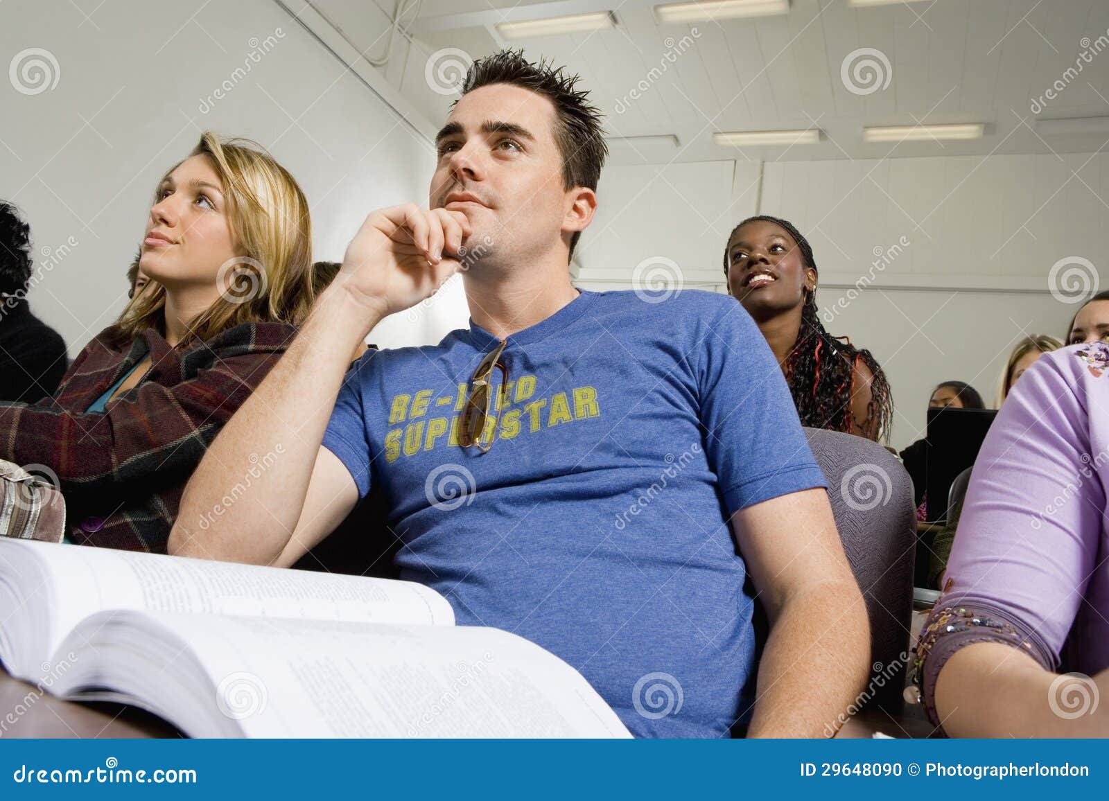 Student Listening To Lecture Stock Photo - Image of lecture, bulgarian ...