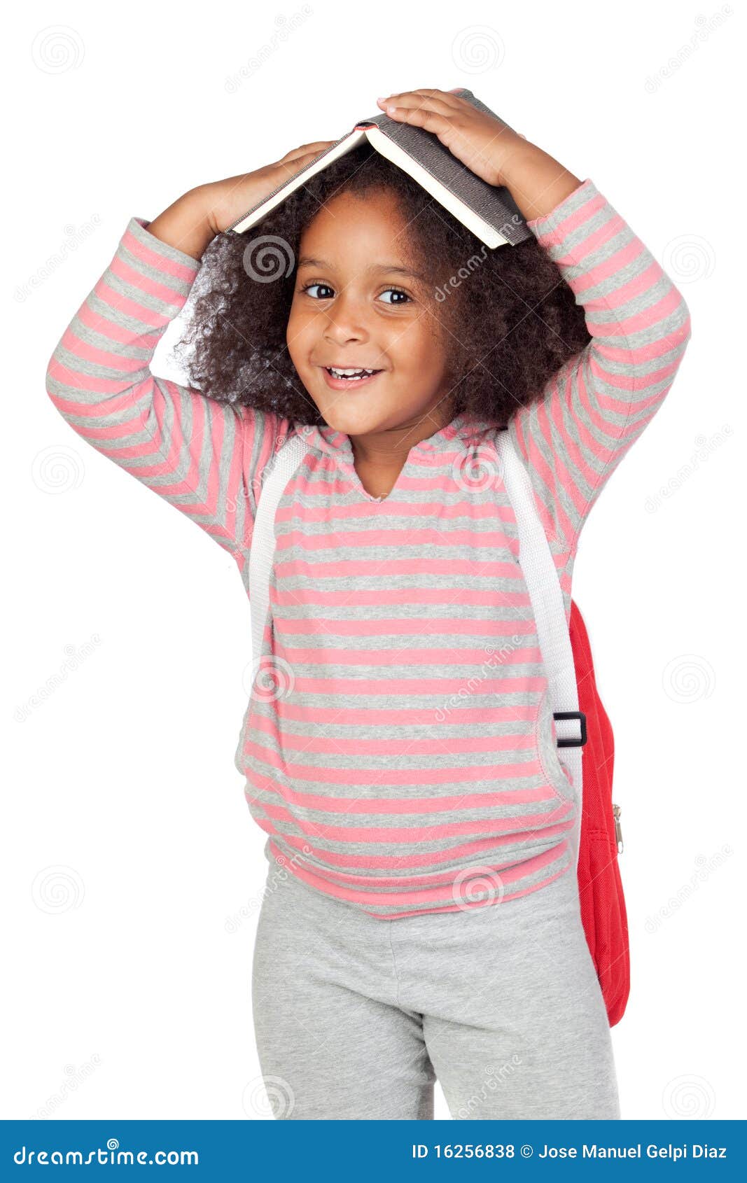 Student little girl stock photo. Image of afro, hair - 16256838