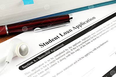 Student Loan Application stock image. Image of desk, form - 16900545