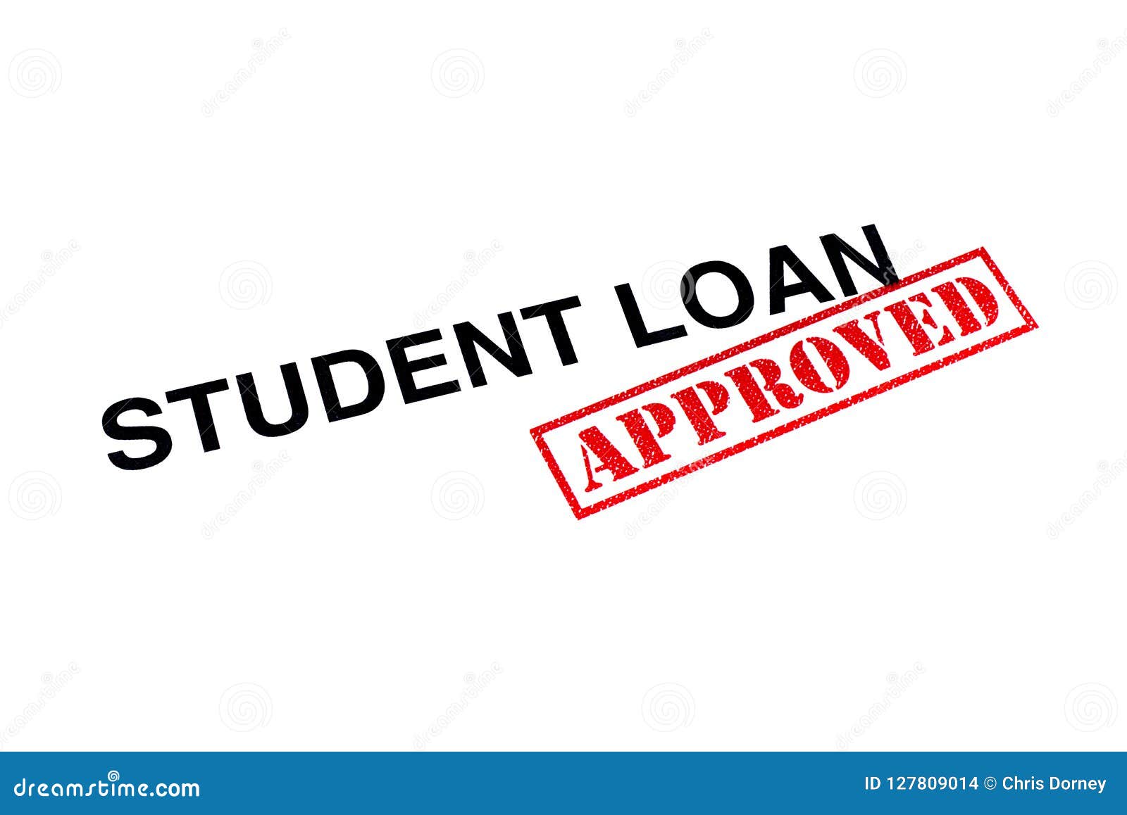 Student Loan Approved stock photo. Image of failed, education - 127809014