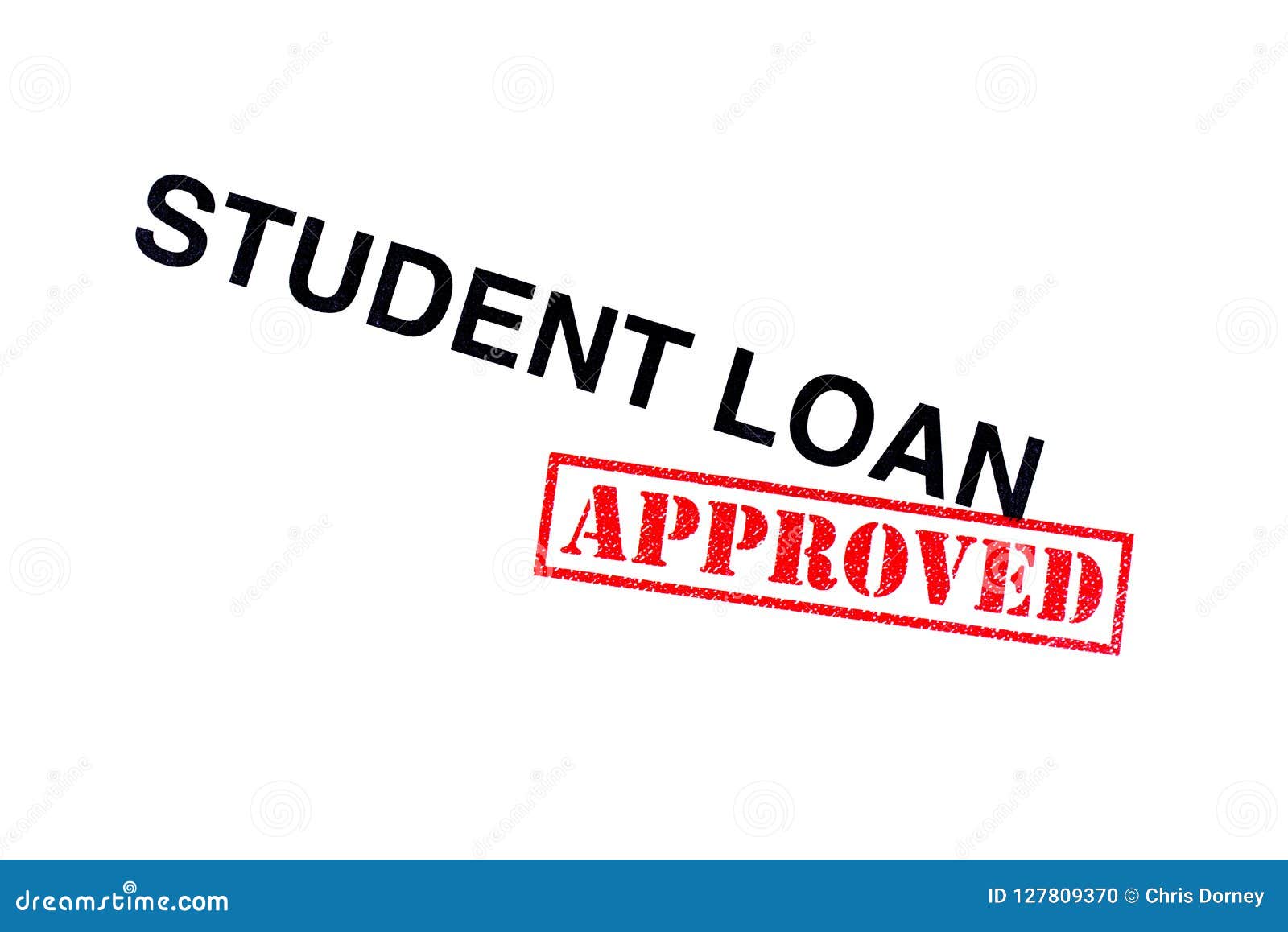 Student Loan Approved stock photo. Image of apply, education - 127809370