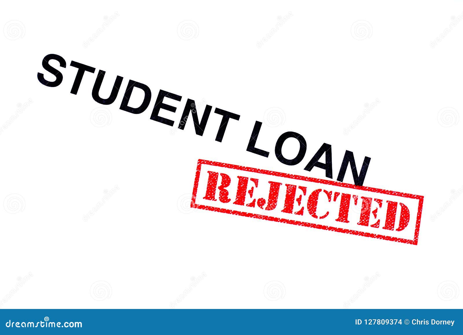 Student Loan Rejected stock photo. Image of applying - 127809374