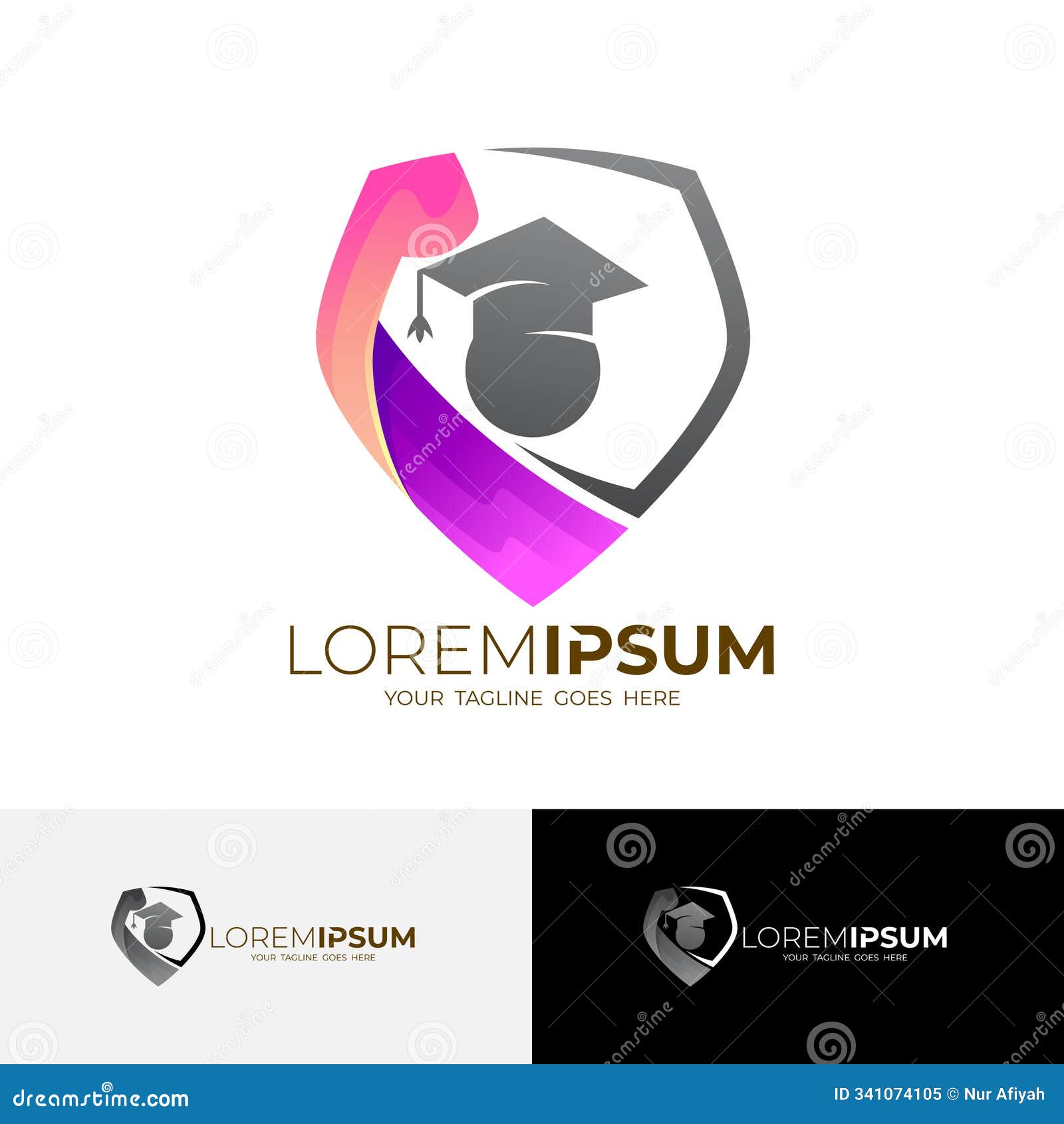 Student Logo and Shield Design Combination, Education Logos Stock ...