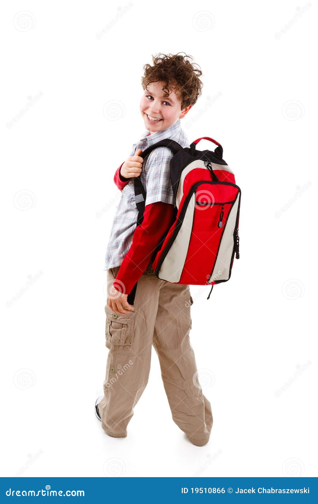 Student looking back stock photo. Image of rucksack, people - 19510866