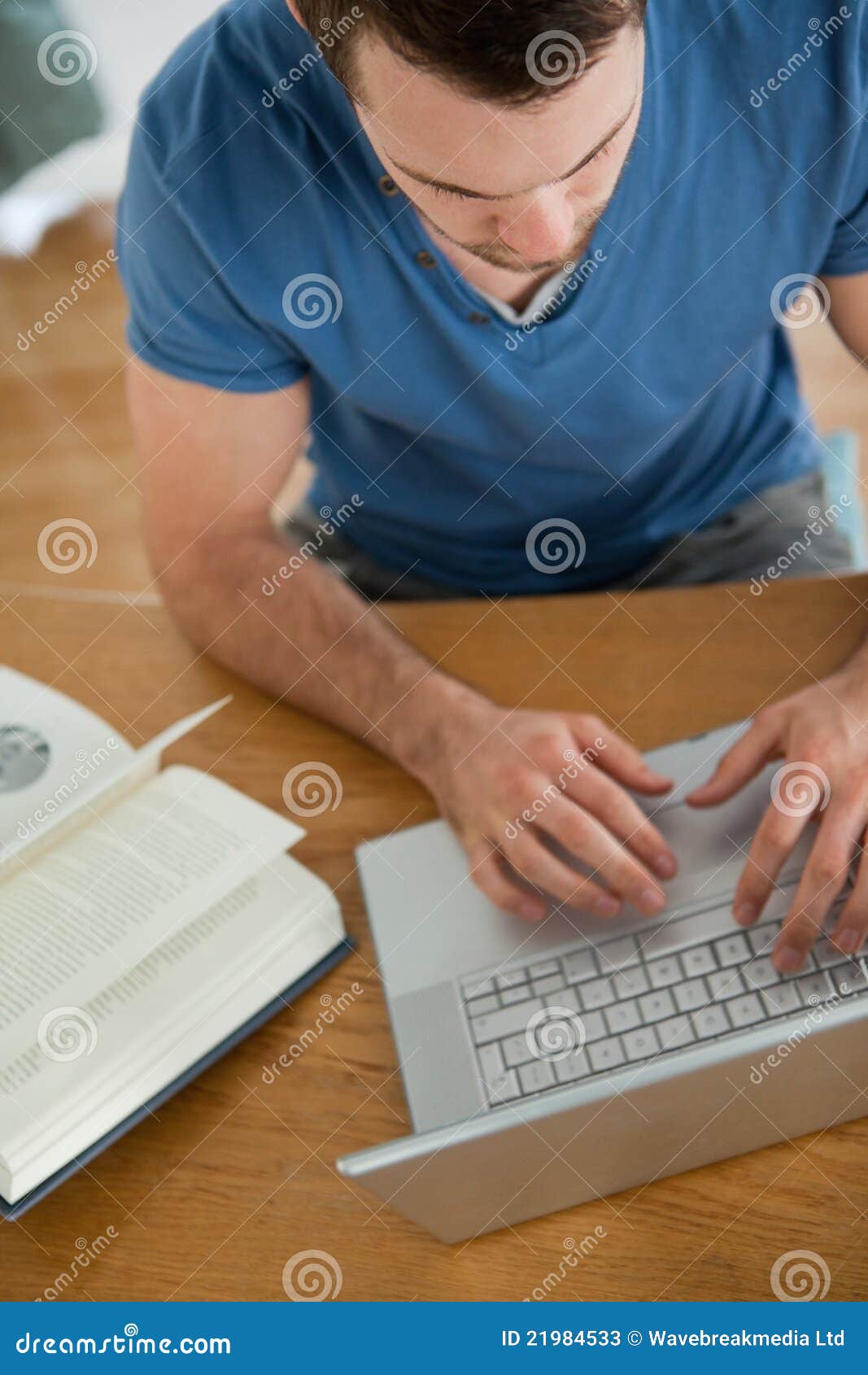 Student Looking for Information on the Internet Stock Image - Image of ...