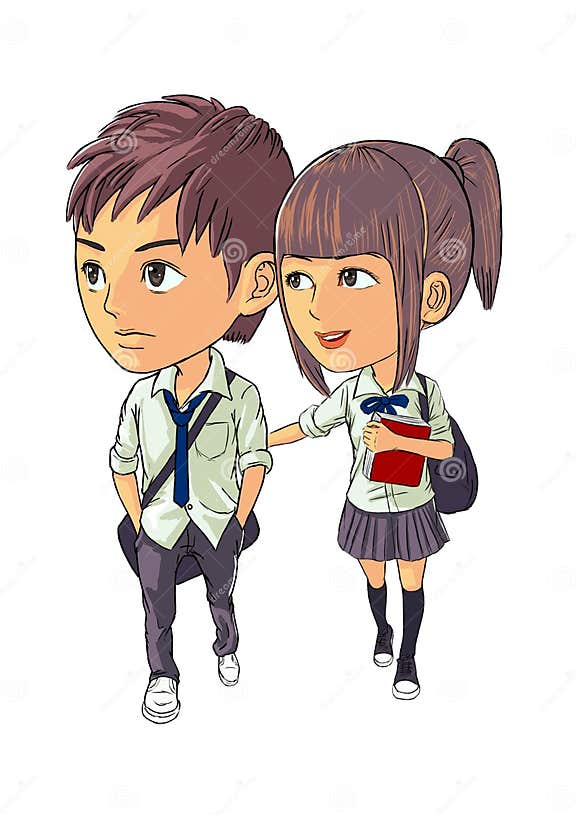 Student lovers stock illustration. Illustration of healthy - 20693577