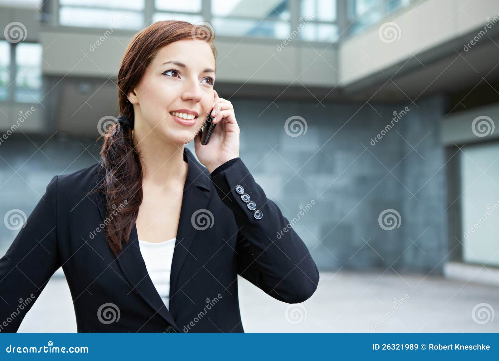 Student Making Call with Smartphone Stock Image - Image of portrait ...