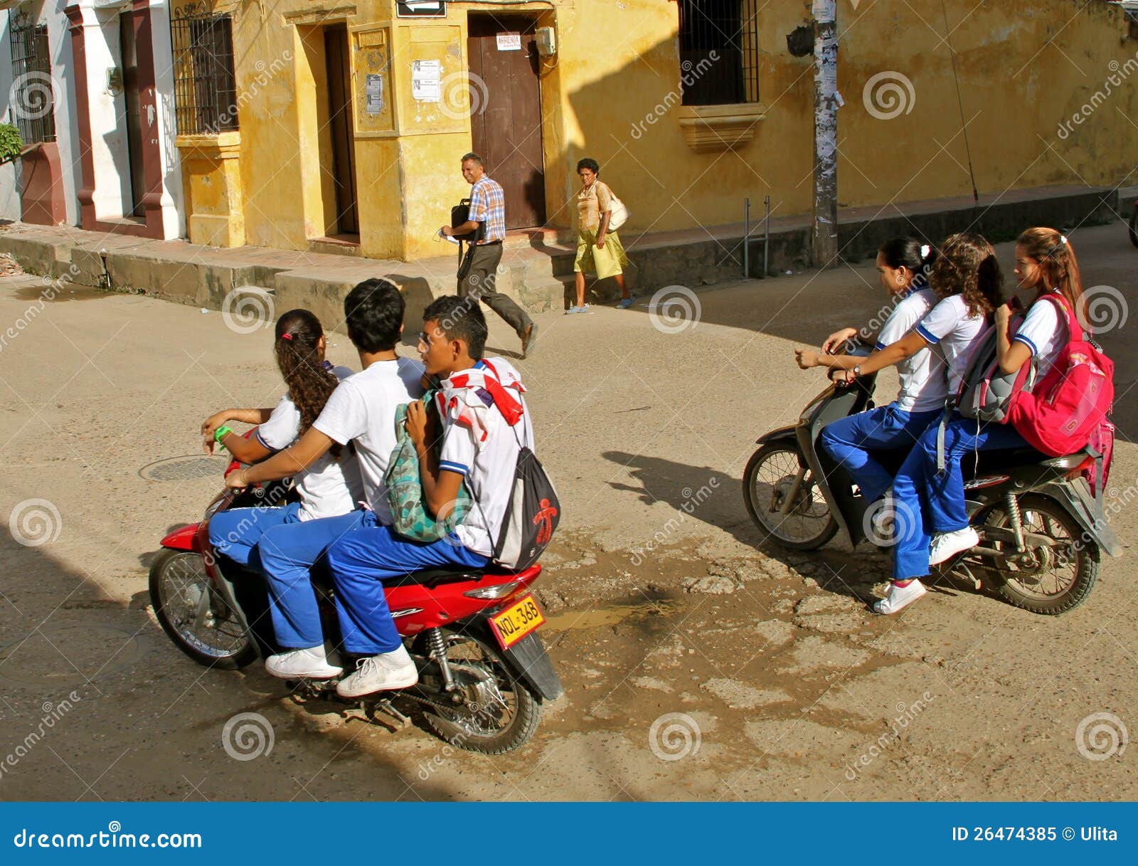 Student Mass Transport on Motorcycles Editorial Image - Image of ...