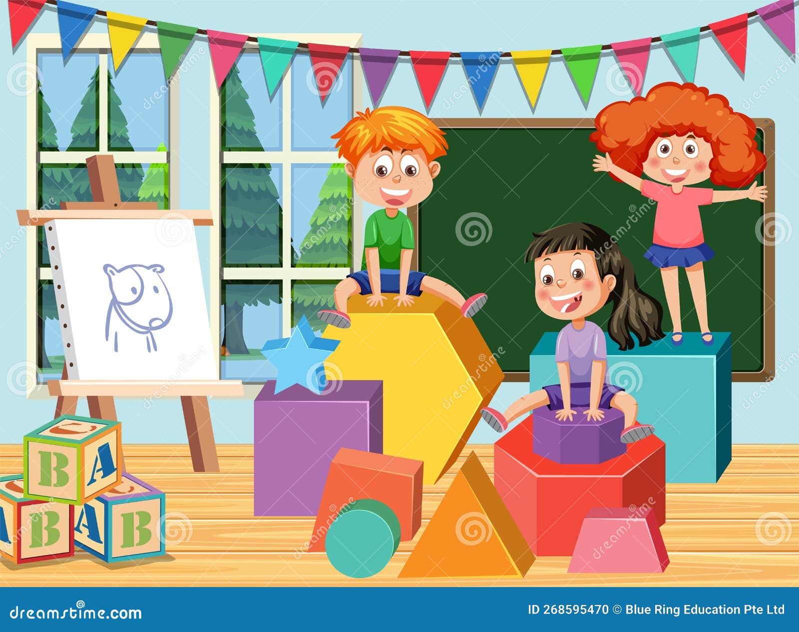 Math Classroom With Whiteboards, Calculators, And Rulers. AI Generated ...