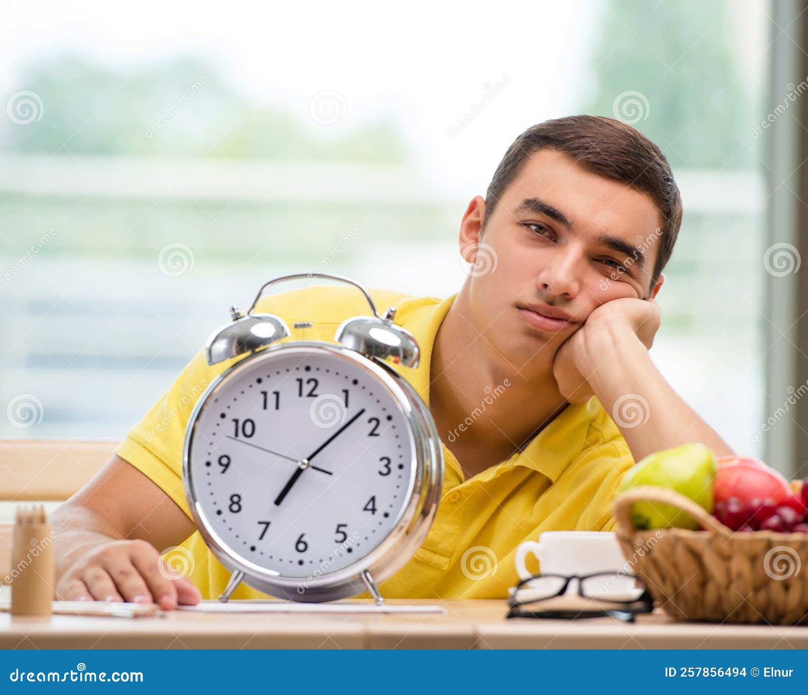 Student Missing Deadlines for Exam Preparation Stock Photo - Image of ...