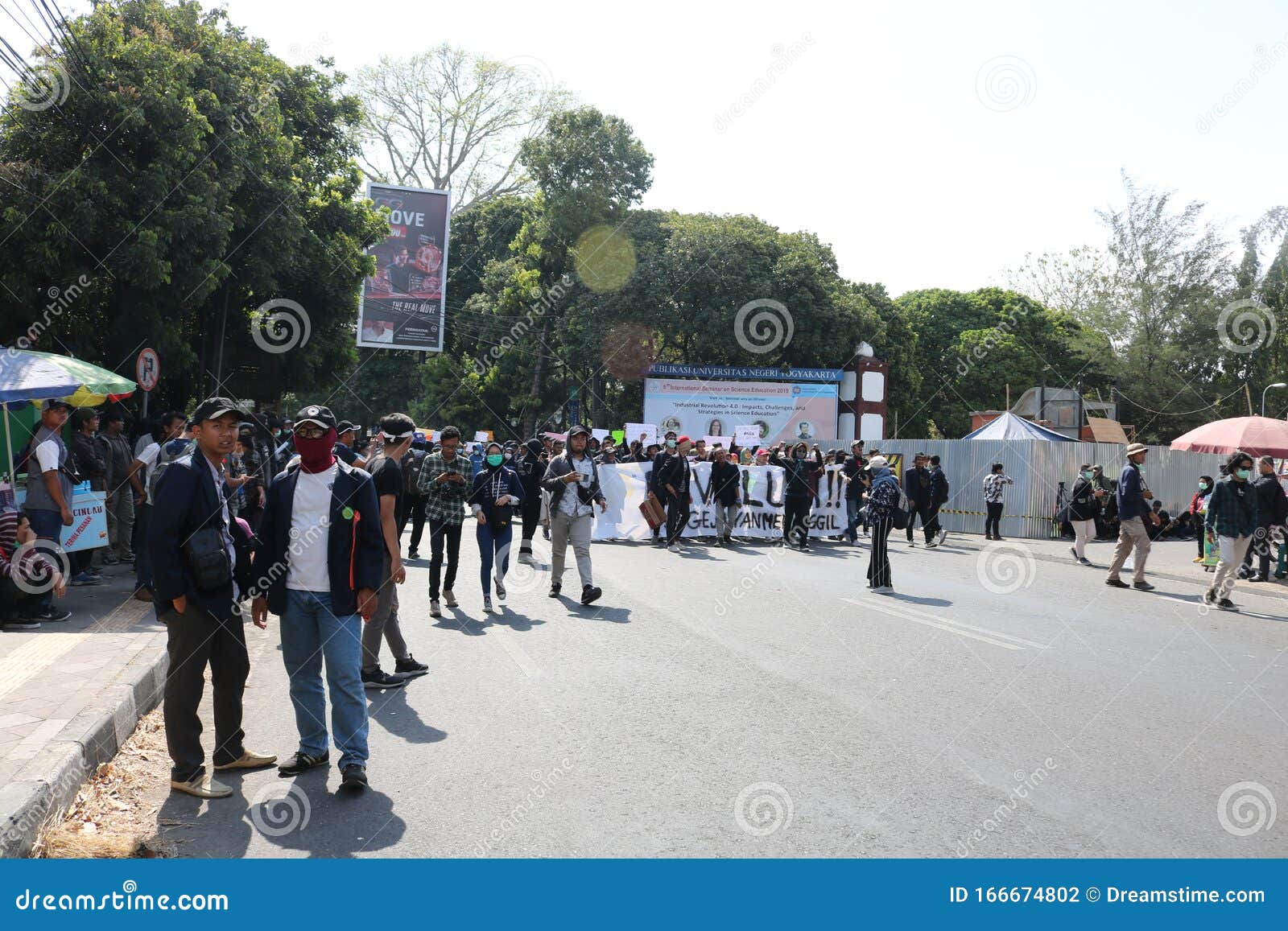 Student Movement Called Gejayan Calling Editorial Photography - Image ...