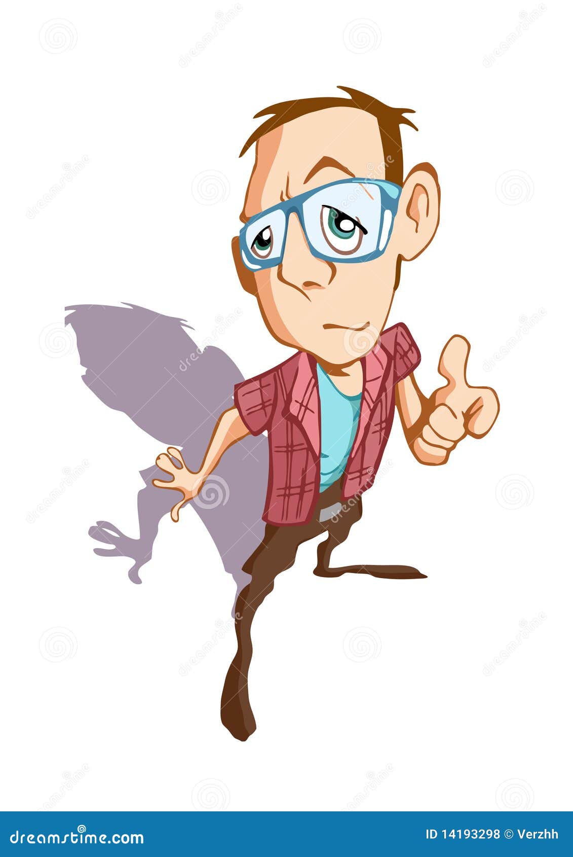 Student nerd stock vector. Illustration of smart, nerd - 14193298