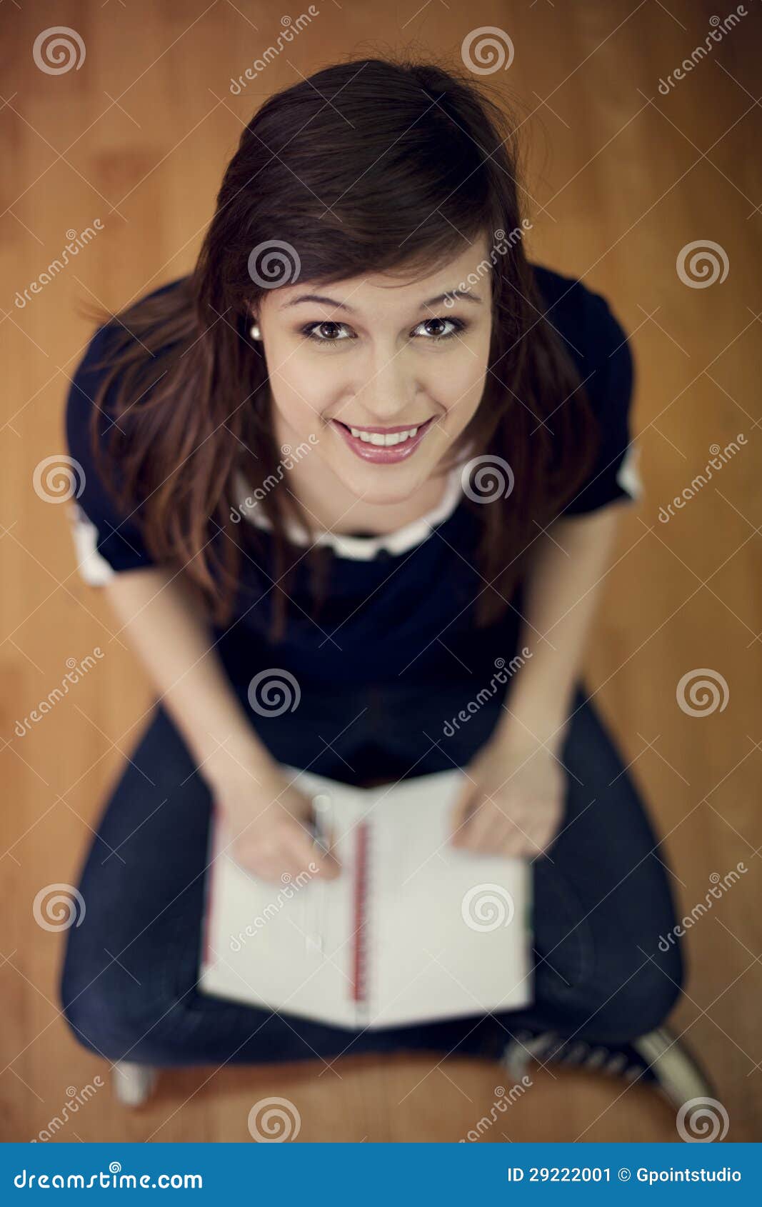 Student with notebook stock image. Image of notebook - 29222001