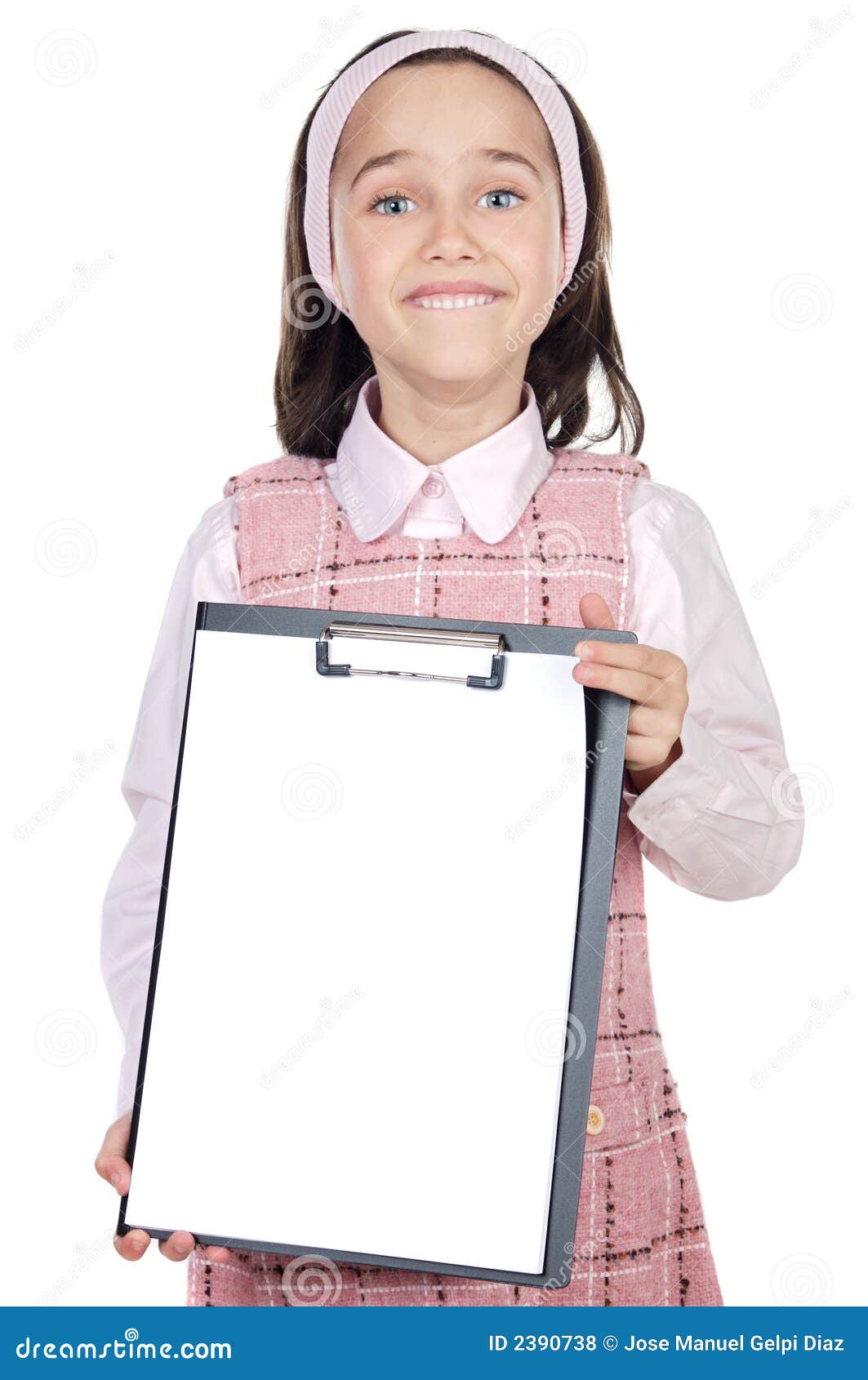 Student with notepad stock photo. Image of business, clipboard - 2390738