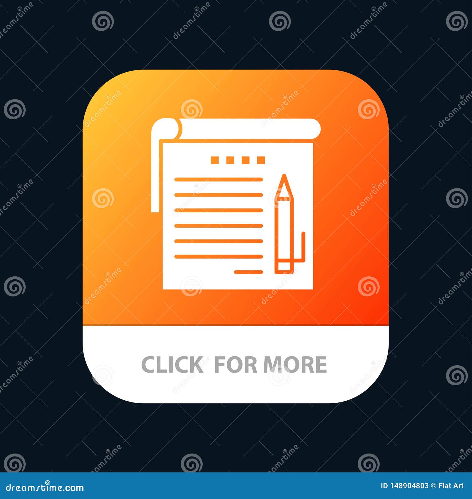 Student, Notes, Note, Education Mobile App Icon Design Stock Vector ...