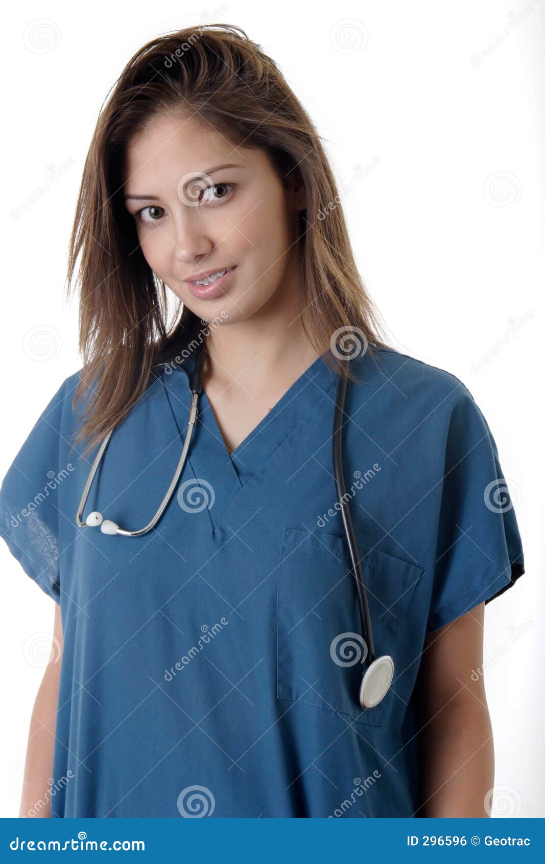 Student Nurse Taking Patient`s Bloodpressure Royalty-Free Stock ...