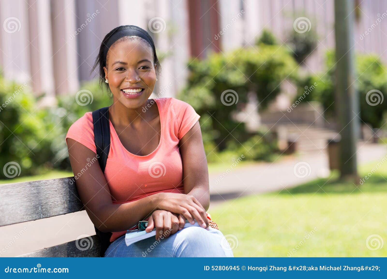 Student outside campus stock image. Image of gorgeous - 52806945