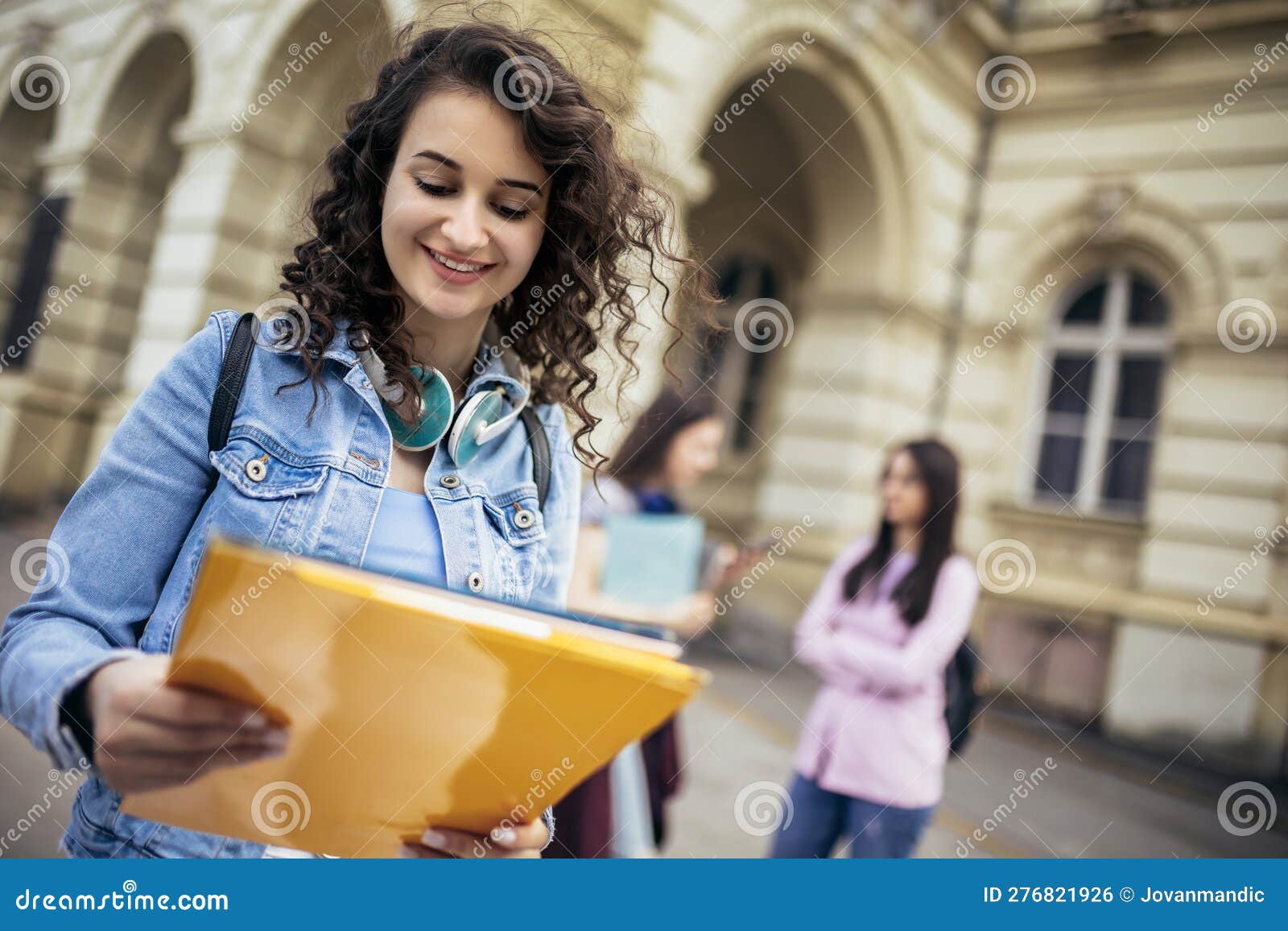 Student Outside of School Learning Stock Photo - Image of tablets ...