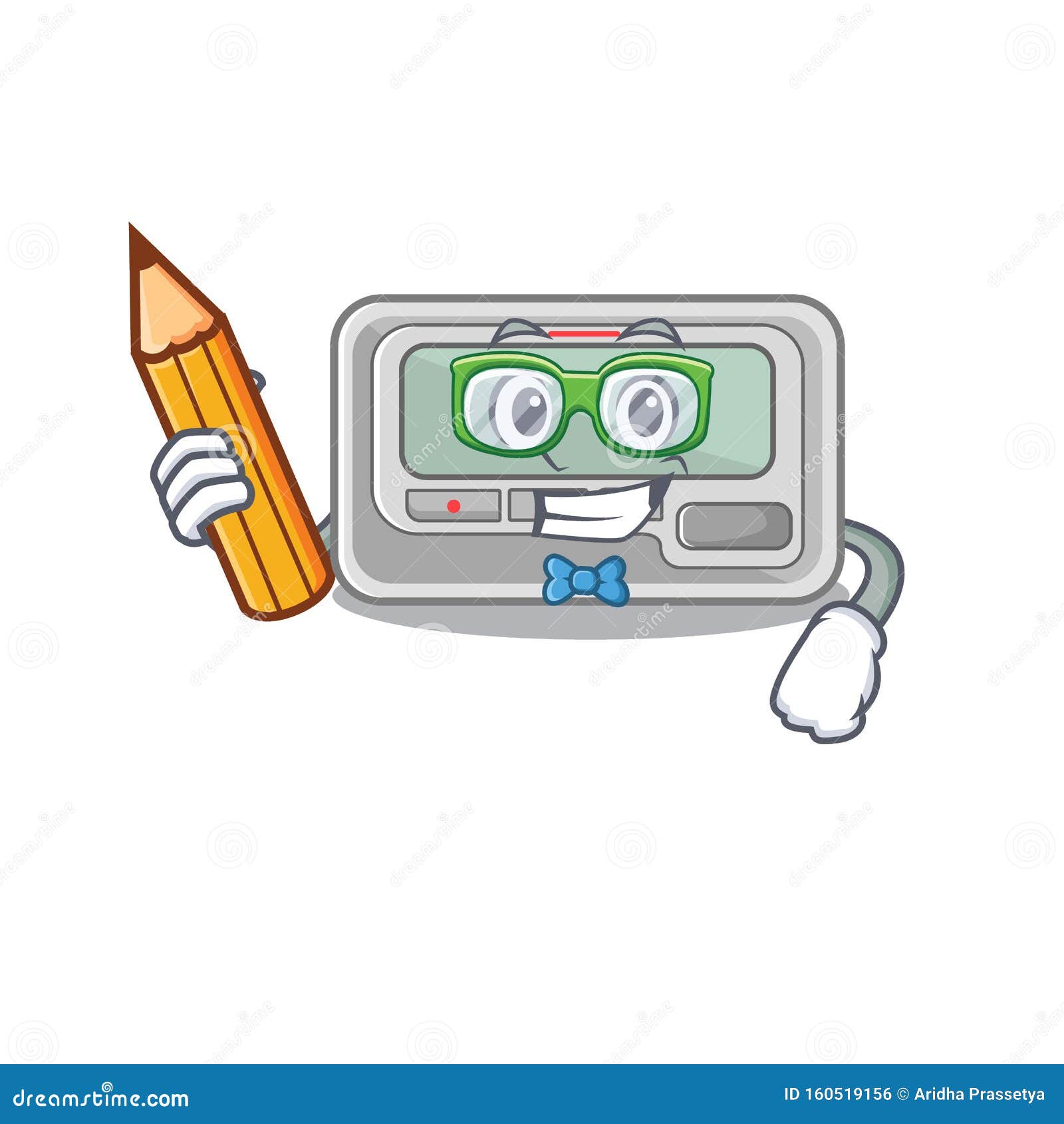 Pager The Old Wireless Telecommunication Technology Cartoon Vector ...