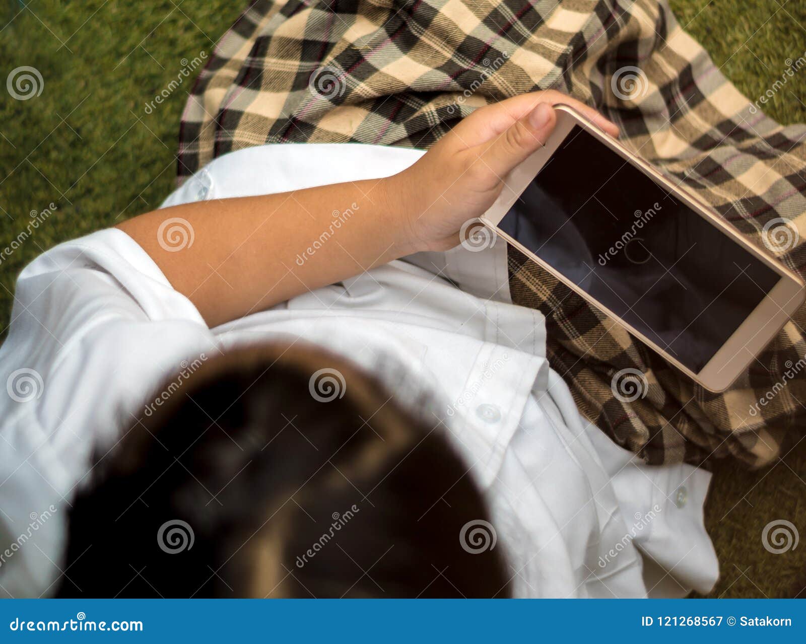 Student Playing Game on Smartphone Stock Image - Image of technology ...