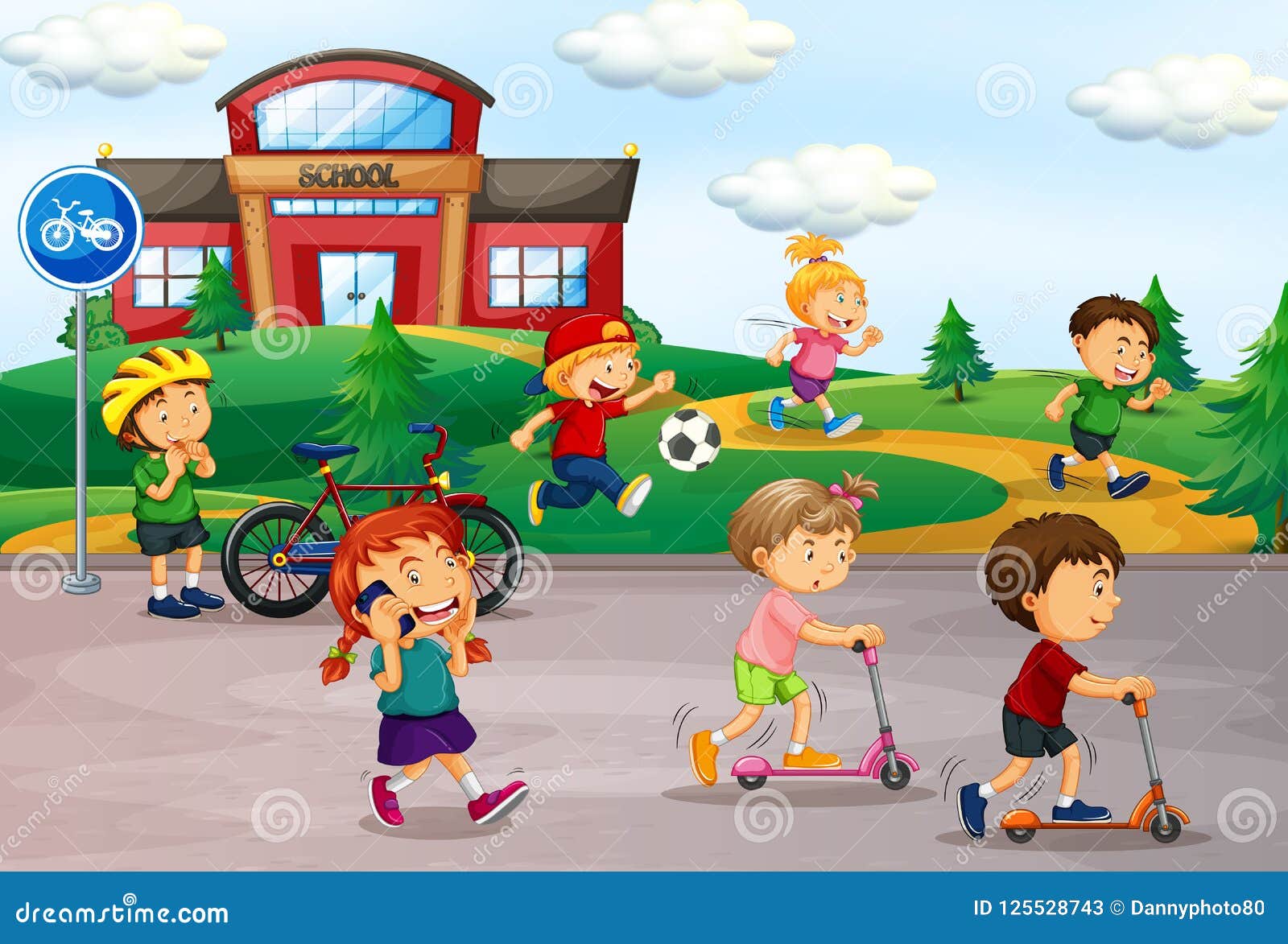 Schoolyard Stock Illustrations – 1,313 Schoolyard Stock Illustrations ...