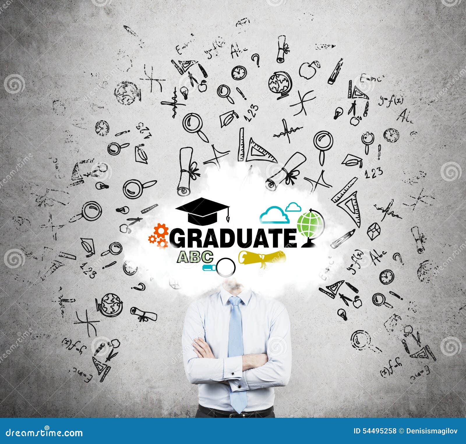 A Student is Pondering Over the Graduation Process in the University ...