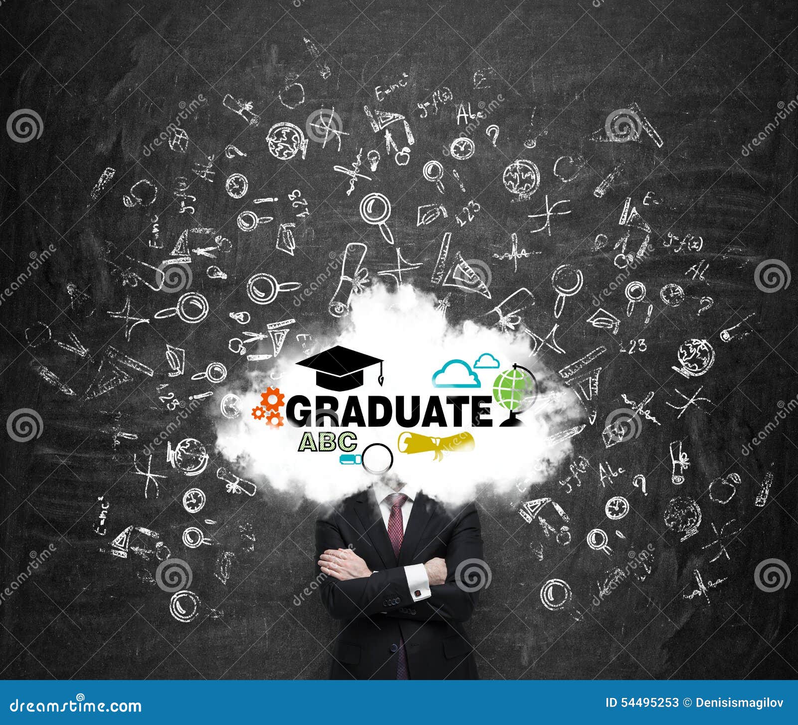 A Student is Pondering Over the Graduation Process in the University ...