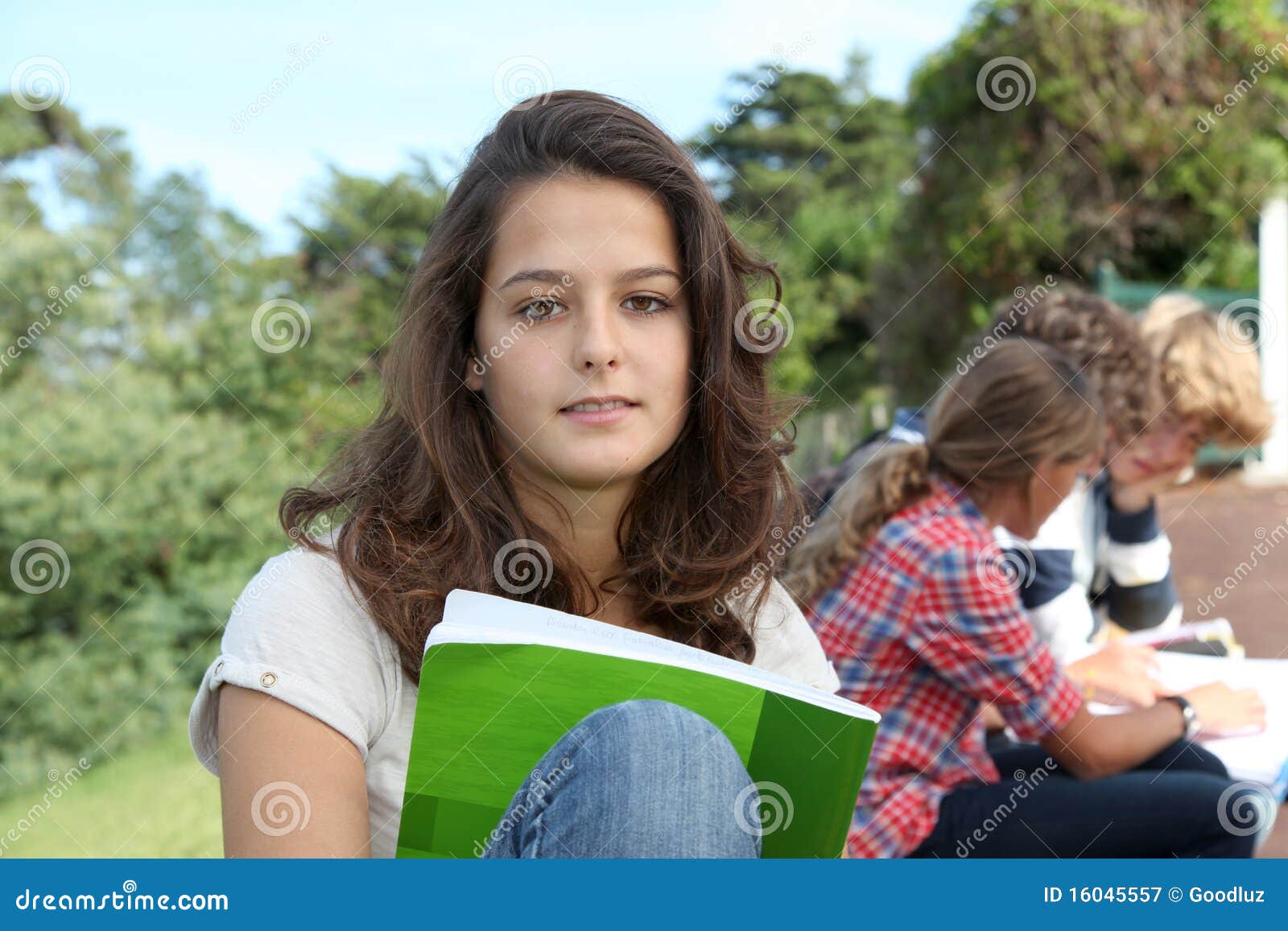 Student portrait stock image. Image of outside, portrait - 16045557