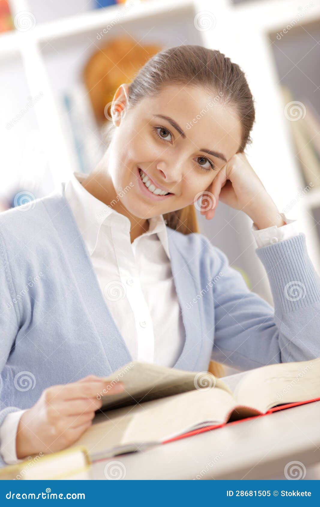 Student Portrait stock image. Image of woman, indoor - 28681505