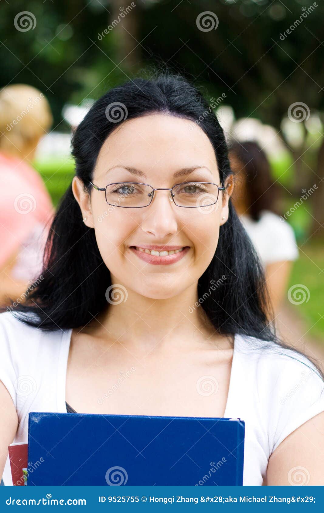 Student portrait stock image. Image of friends, eyes, books - 9525755