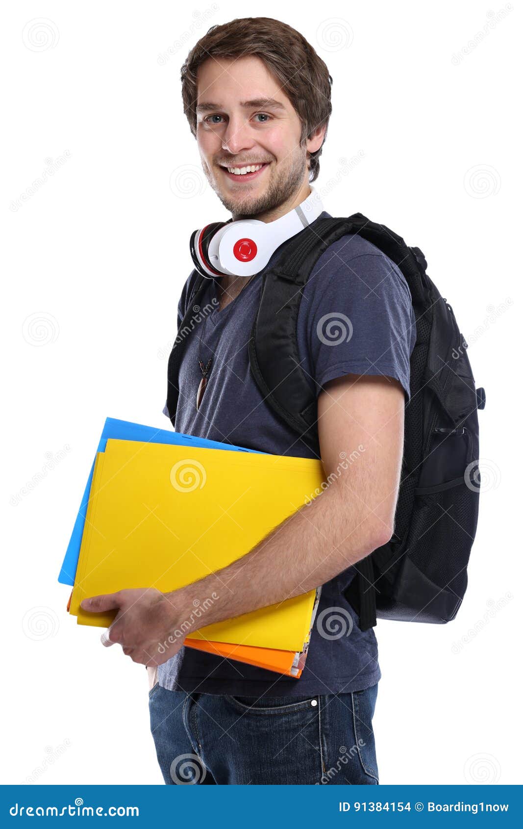 Student Portrait Smiling People Isolated Stock Photo - Image of people ...