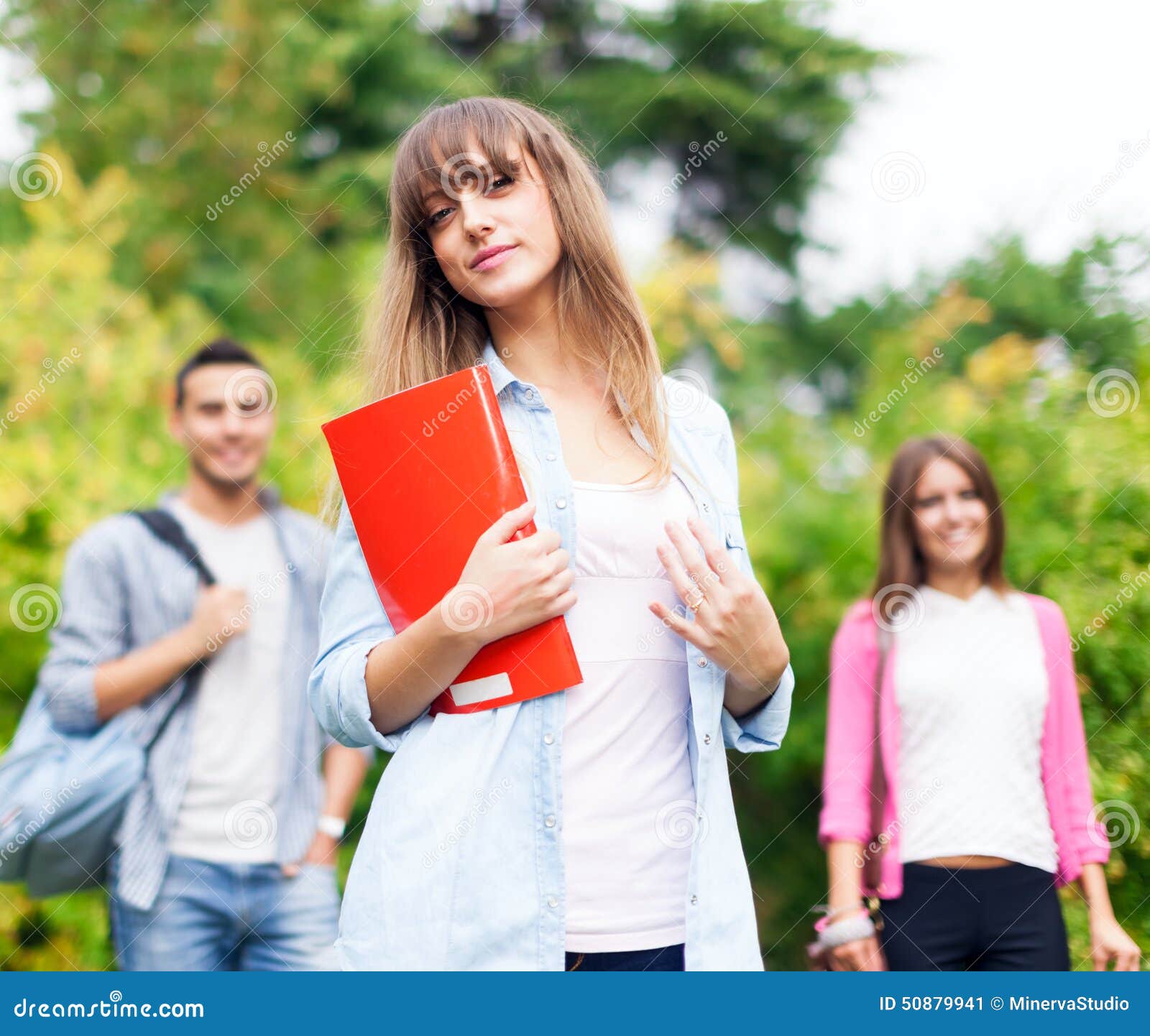 Student portrait stock image. Image of group, park, bachelor - 50879941