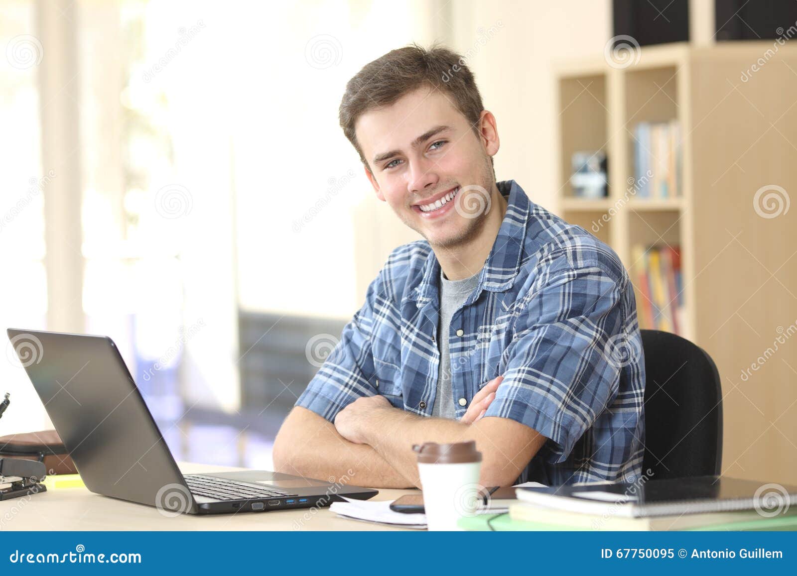 Student Posing and Looking at Camera Stock Image - Image of home, class ...