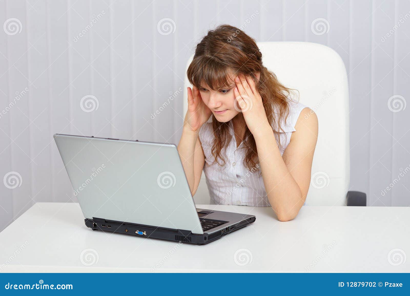 A Student Preparing for Exam with a Laptop Stock Photo - Image of ...
