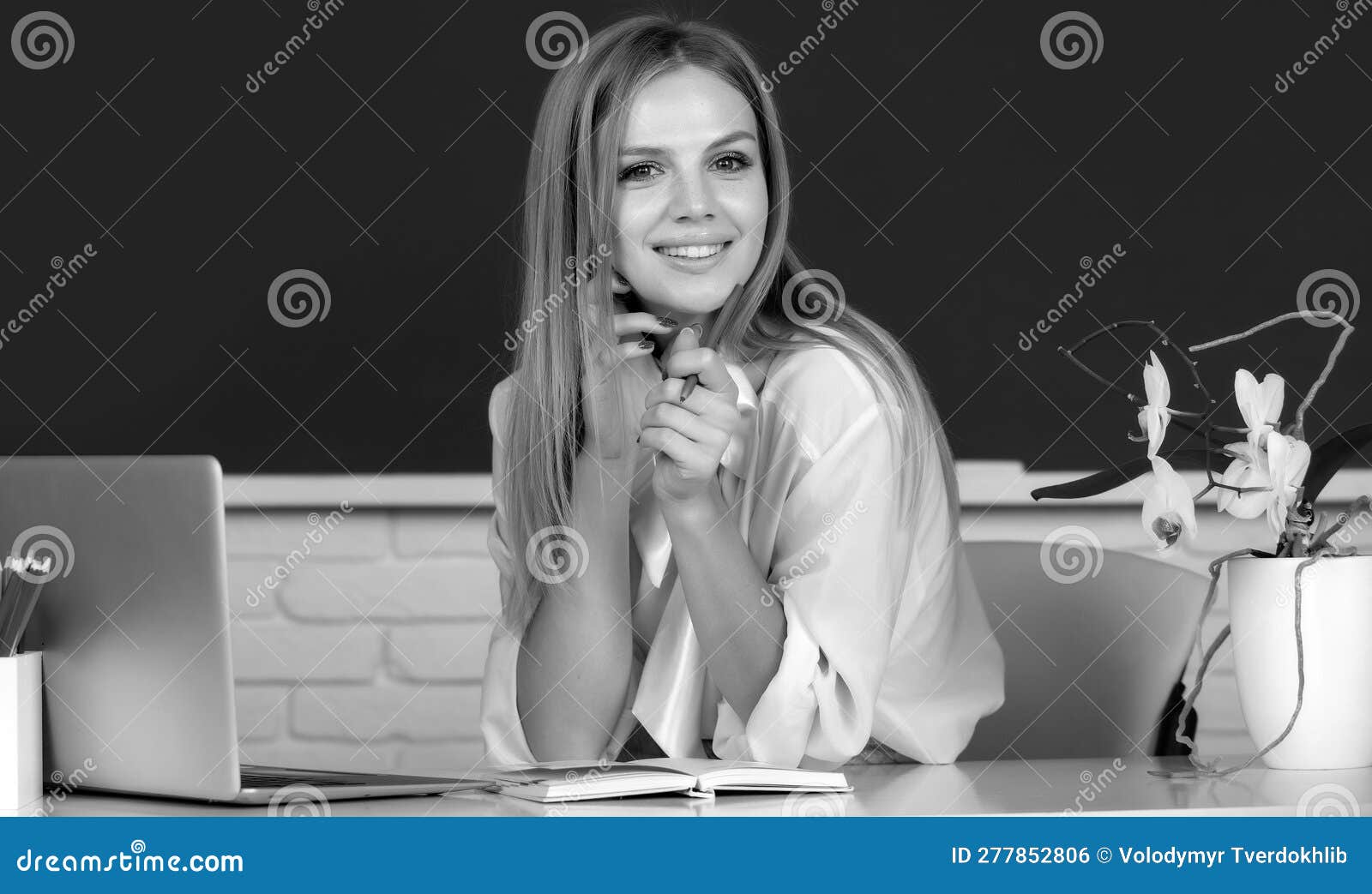 Student Preparing Exam, Writing Test and Learning Lessons in School ...