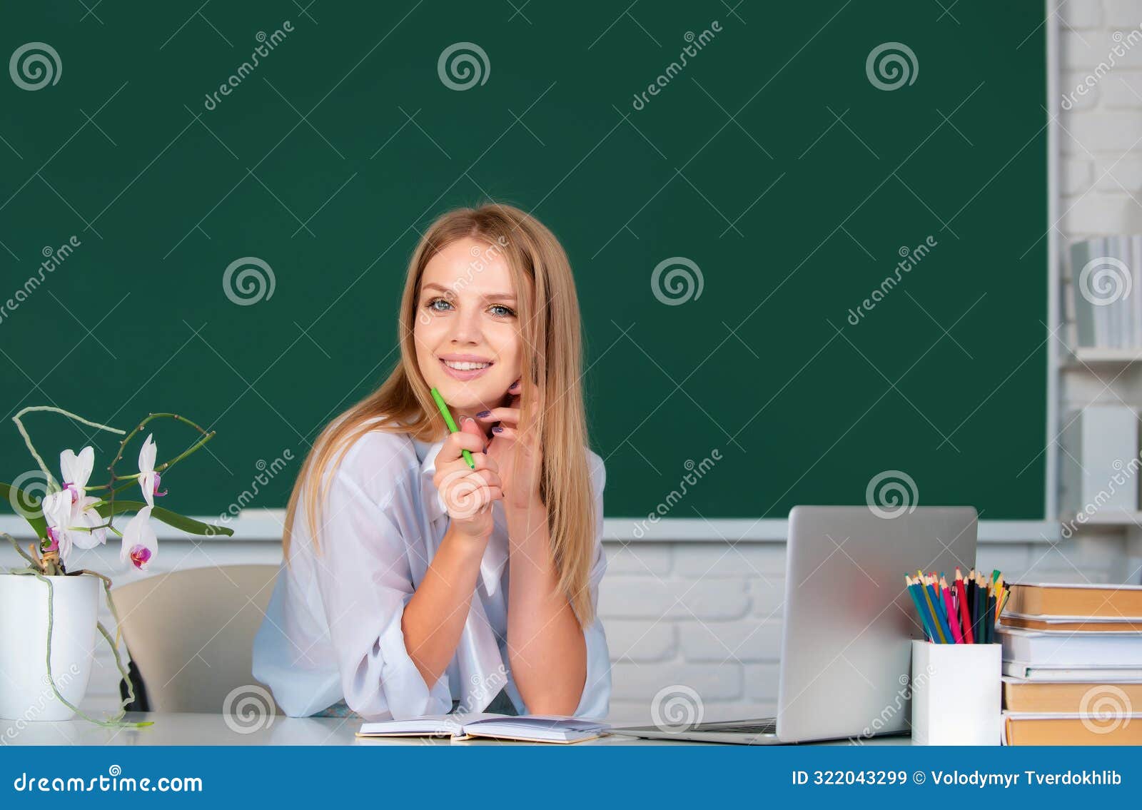 Student Preparing Exam, Writing Test and Learning Lessons in School ...