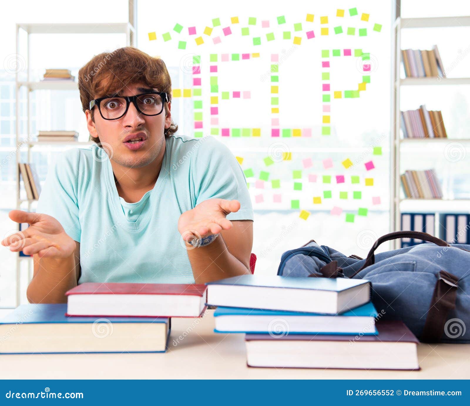 Student Preparing for University Exams Stock Photo - Image of exams ...