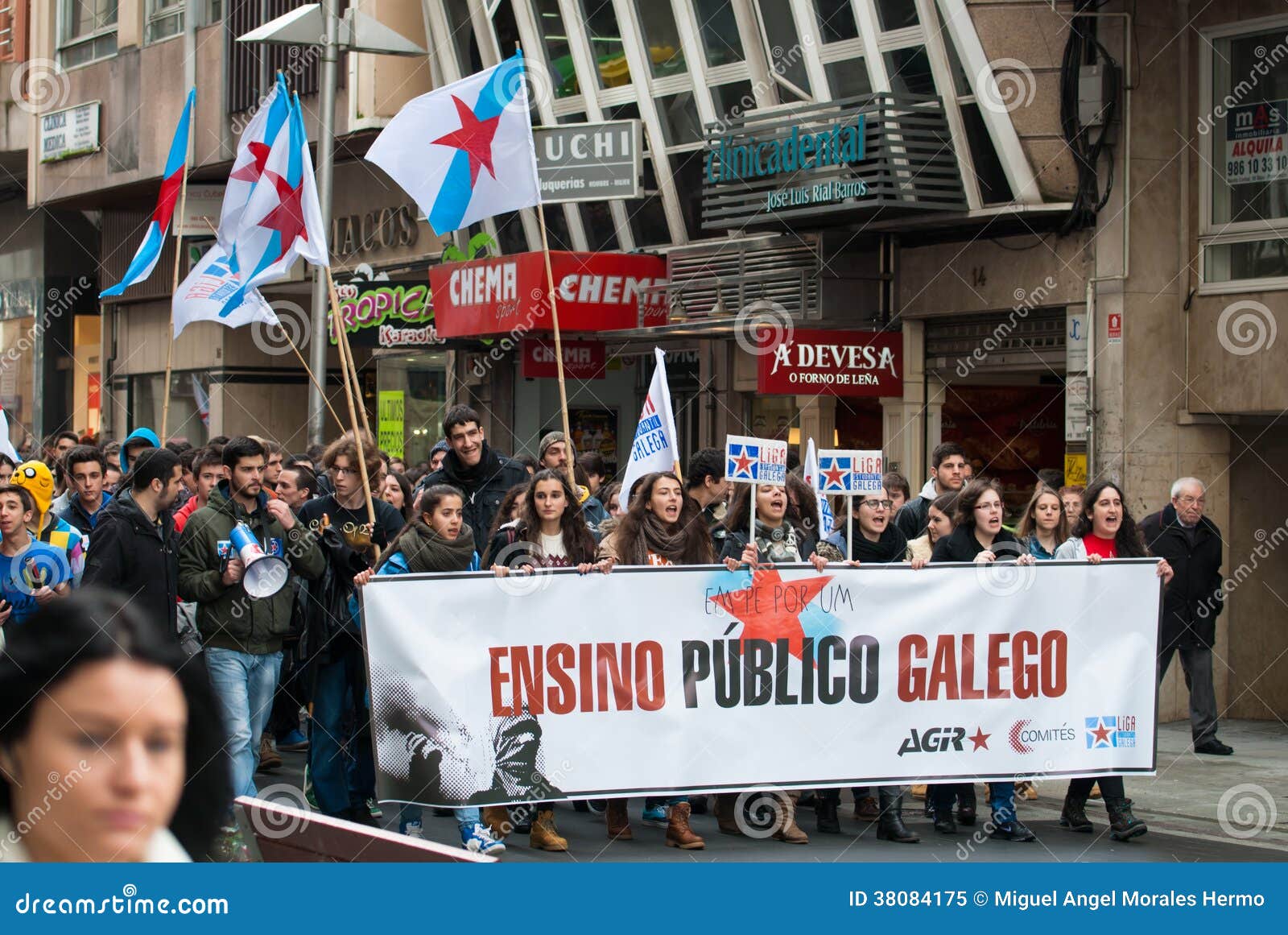 Student protest editorial image. Image of political, urban - 38084175