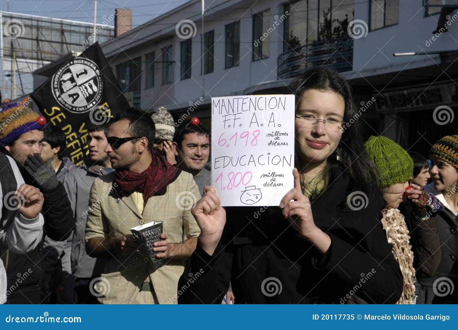 Student protest in Chile editorial image. Image of movement - 20117735
