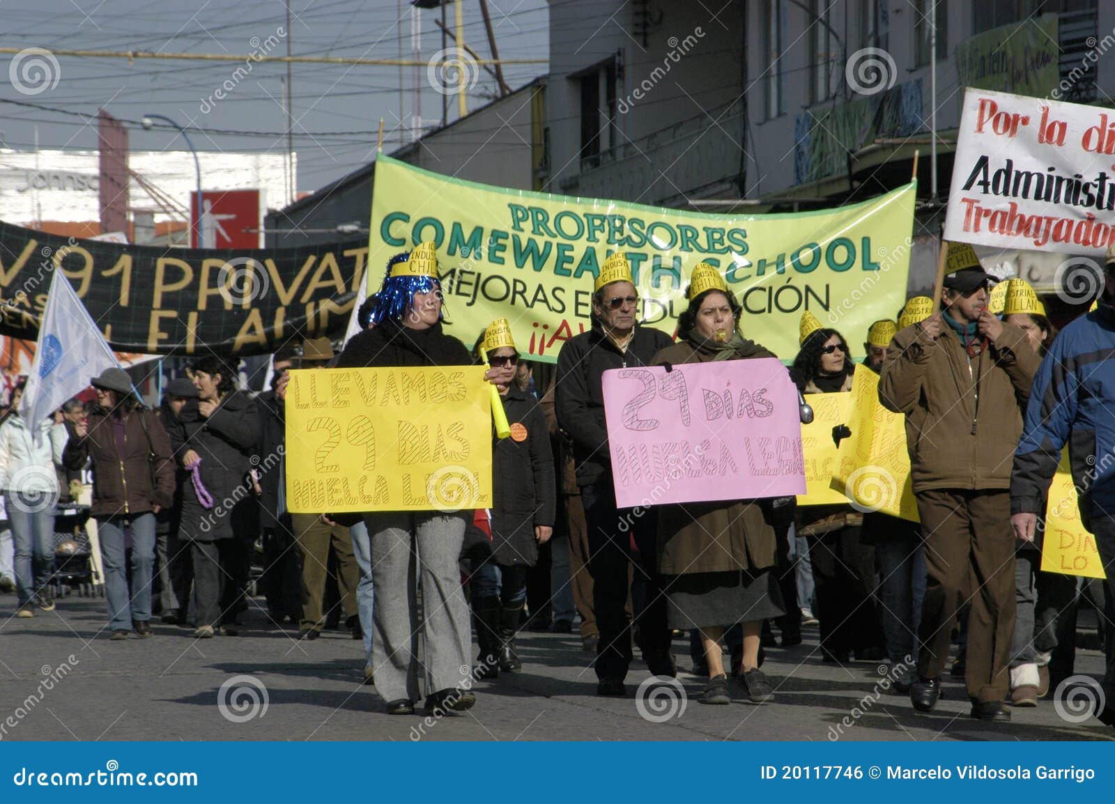Student protest in Chile editorial photo. Image of recreation - 20117746