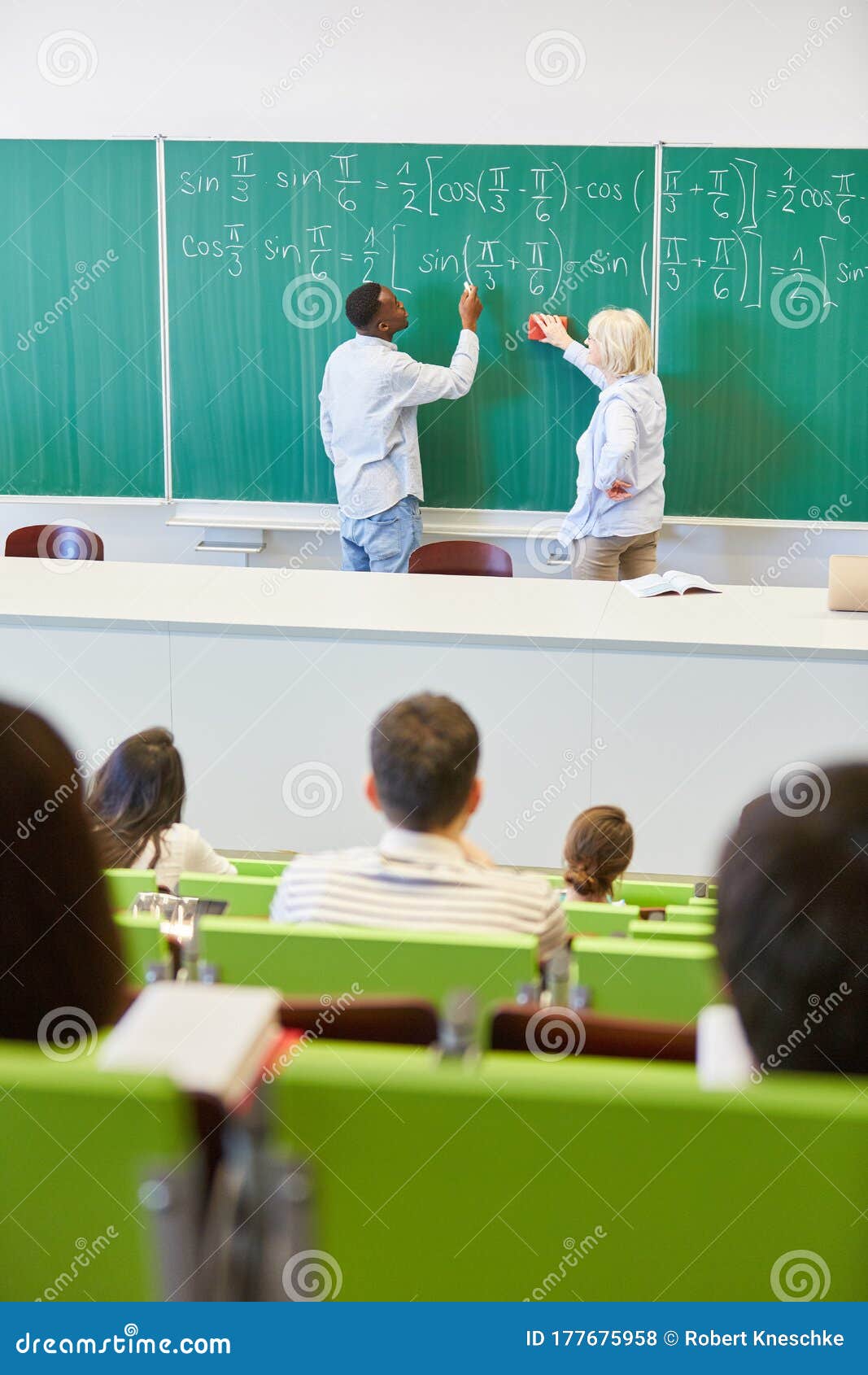 Student or Pupil Calculating Math Formula Stock Photo - Image of class ...
