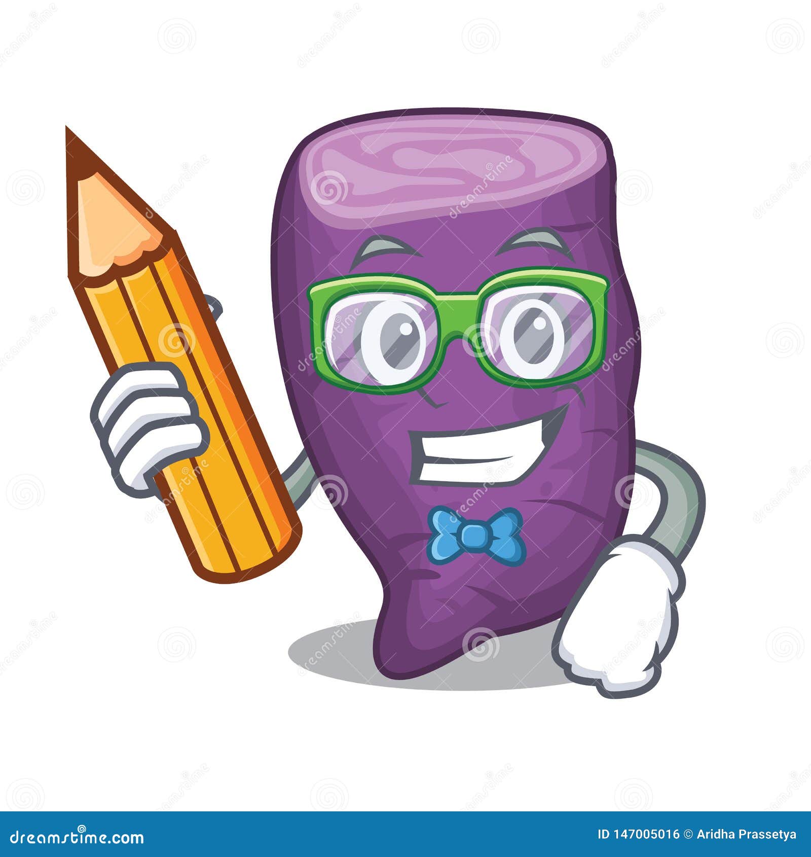 Student Purple Sweet Purple in Cartoon Shape Stock Vector ...