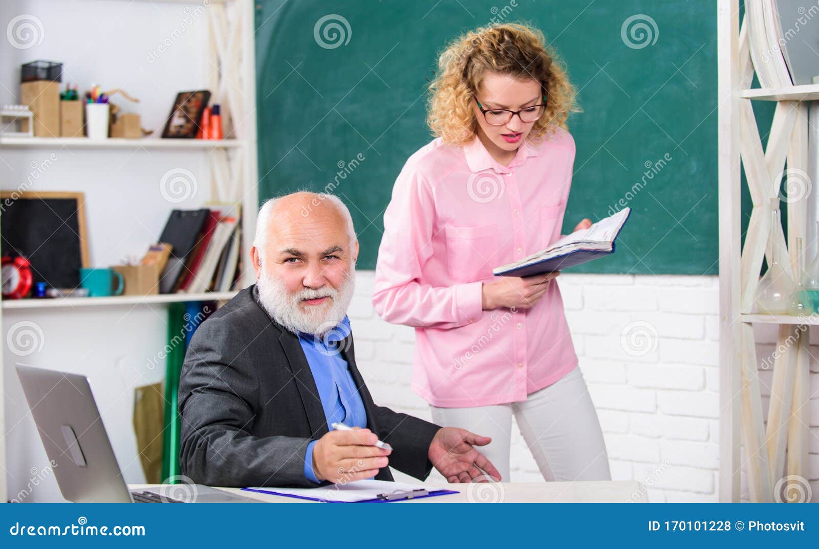Student Puzzled by Some Information. Student Asking Teacher about Task ...